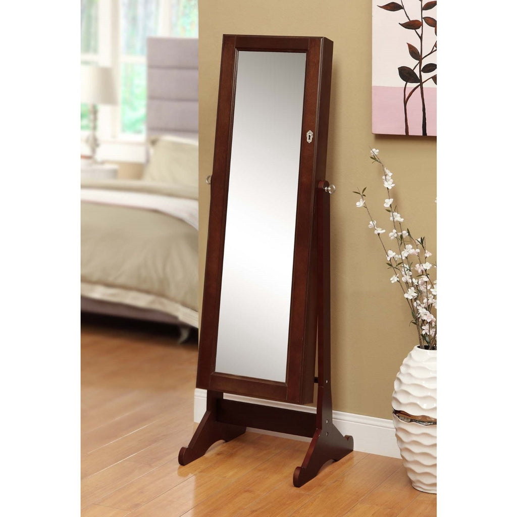 Premium Cherry Cheval Mirror Jewelry Cabinet Armoire Box Stand Organiz BTExpert La Habra Brea Wholesale Event Furniture Sale